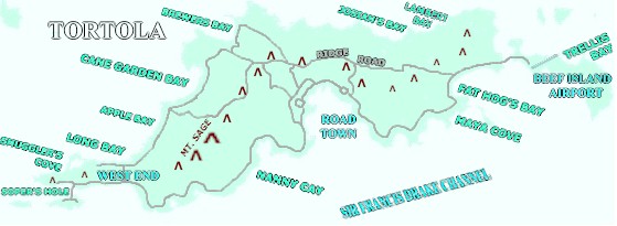 Mapa De Tortola Tortola, BVI Cruise Port Guide & Information Maps
